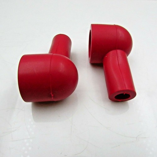 2 Red Positive Alternator Stud Terminal Cover Battery Flexible Boot ...