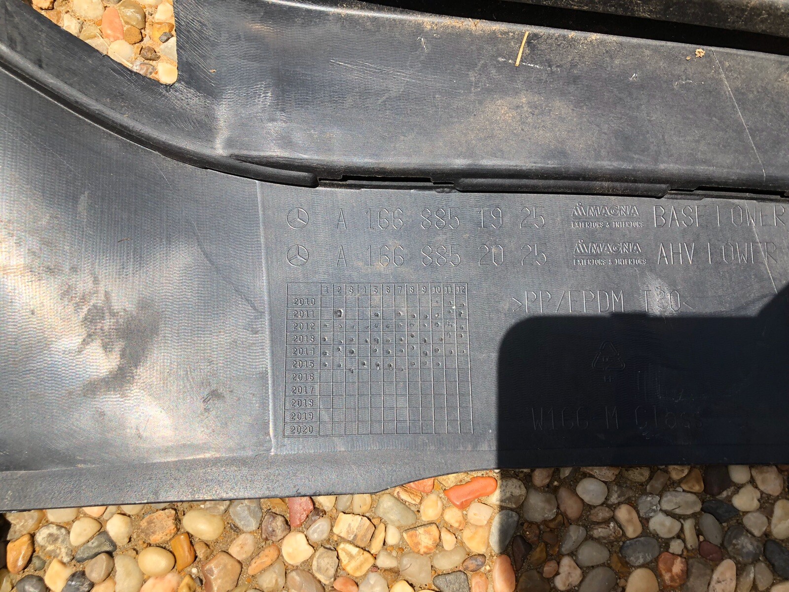 A1668851925 MERCEDES BENZ OEM 2012-2015 ML 250,350, 400,550 Bumper ...