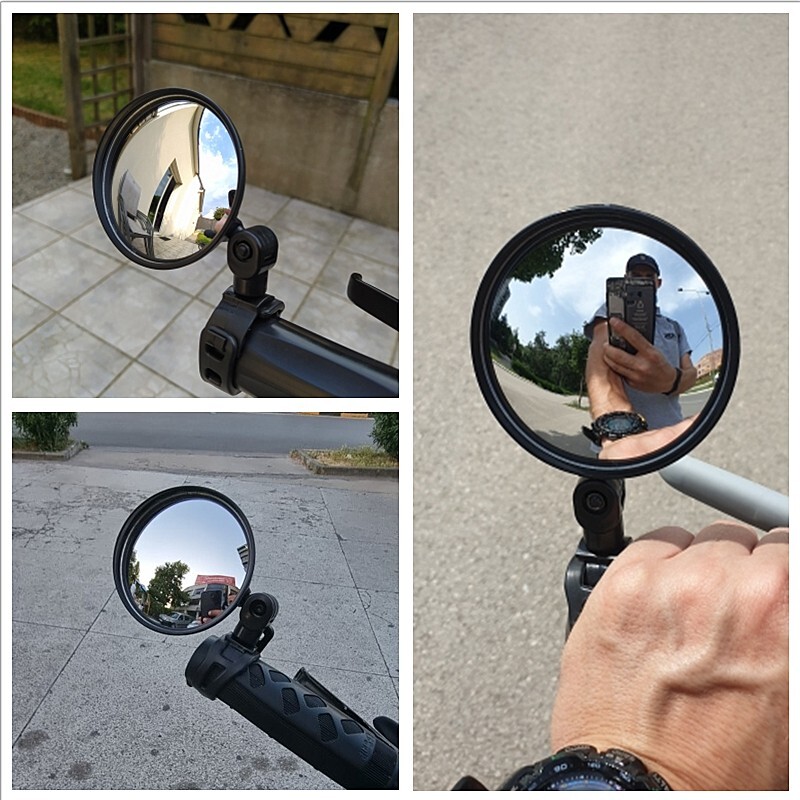 Universal Bicycle Mirror Adjustable Rotate Wide-Angle Cycling ...