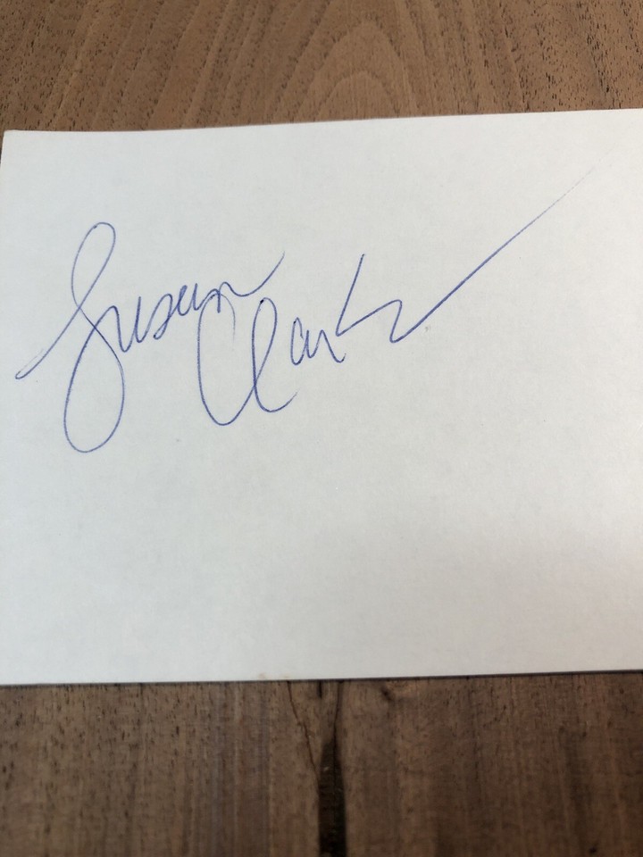 Susan Clarke Actress Autograph Signature Signed Card | eBay