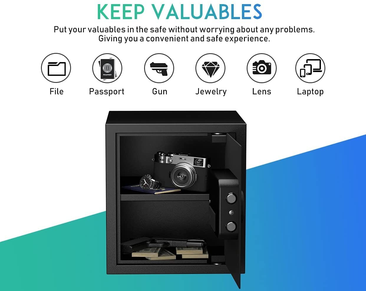 RPNB Deluxe Home Safe 1.2 Cubic Feet Gun Safe, Open Box | eBay