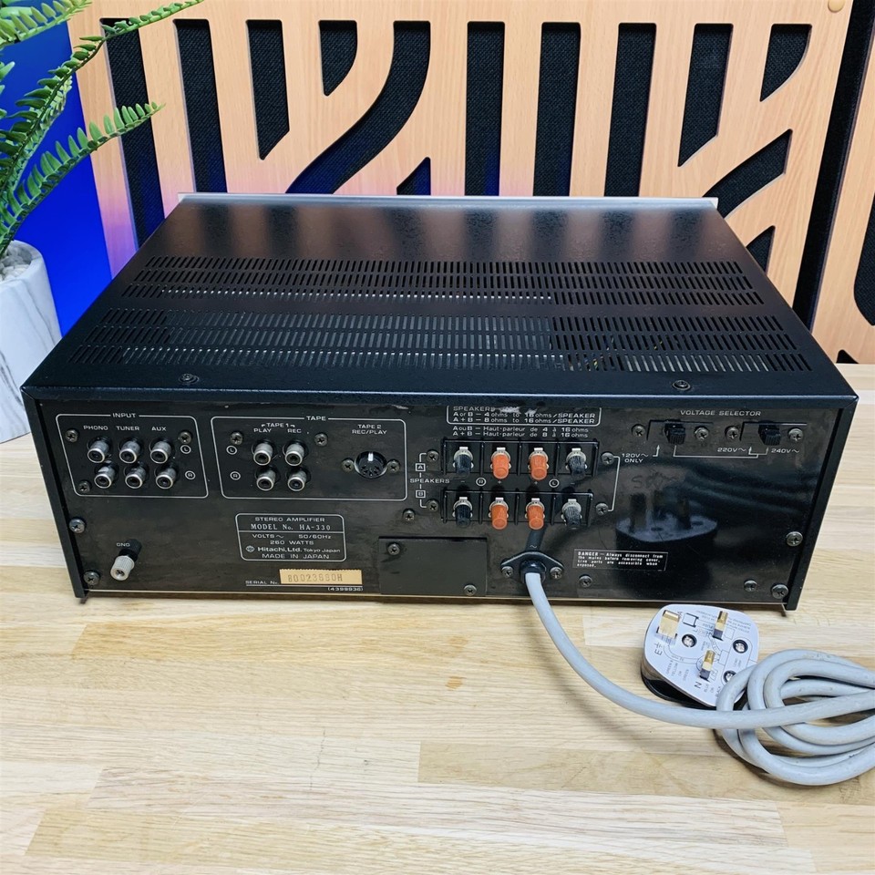 Hitachi HA-330 HiFi Separate Home Audio Stereo Amplifier Inc Warranty ...