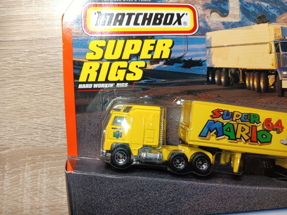 *FREE SHIP* Super Mario 64 Tractor Trailer 1997 Matchbox Super Rigs ...