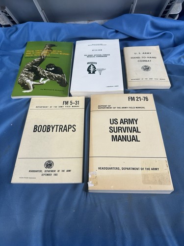 Vintage Lot Of 5 US Army Special Forces Handbooks And Information Books ...