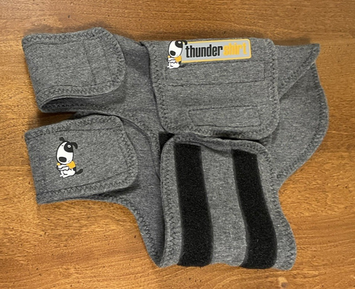 Thundershirt Size XS Classic Dog Anxiety Gray Thunder Storms Vest | eBay