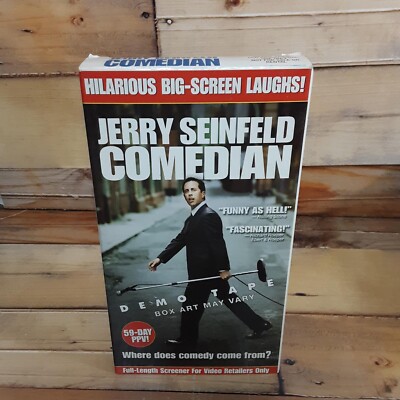 Jerry Seinfeld Comedian Demo Tape VHS VCR Tape Used Screener | eBay
