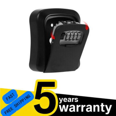 Outdoor High Security Wall Mounted Key Safe Box Code Lock Storage 4 ...