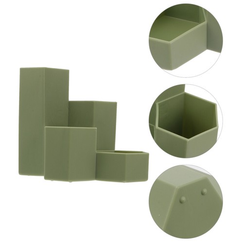 1pc Multifunctional Desktop Organizer Hexagon Stationery Pens Holder ...