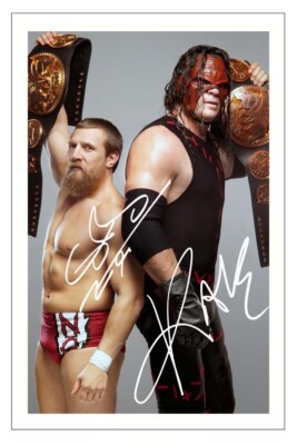 DANIEL BRYAN & KANE Signed Autograph PHOTO Gift Signature Print WWE ...