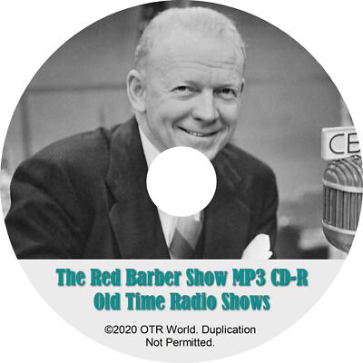 The Red Barber Show OTR OTRS Old Time Radio Shows MP3 CD-R 2 Episodes ...