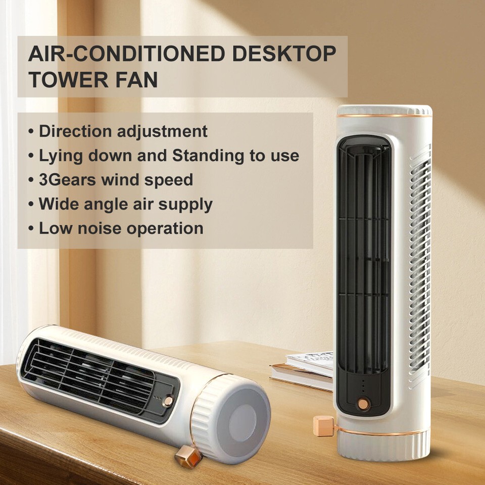 Portable Air Conditioner 3 Speeds Quiet AC Unit Air Cooler Cooling Fan ...