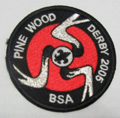 Boy Scouts Pinewood Derby 2005 Patch 3" Round Never Sewn On | eBay