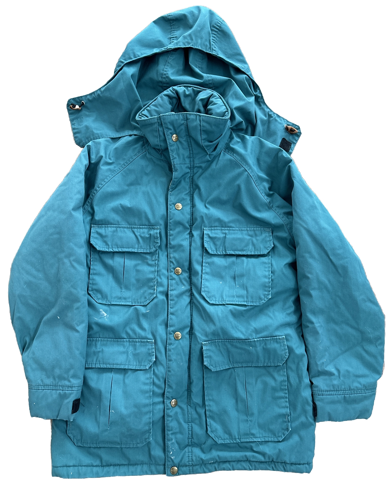 VTG Woolrich Womans Hooded Cargo Parka Winter Coat Ja… - Gem