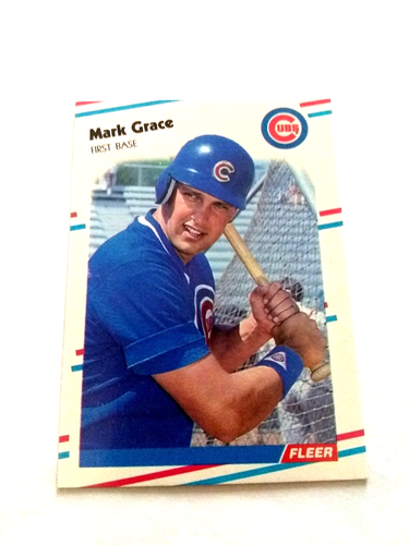 1988 Fleer Update Baseball Mark Grace Rookie Card #U-77 Factory Set ...