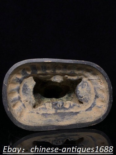 Old China Pure Copper Feng Shui Red Mammon Money Wealth God Ride Beast ...