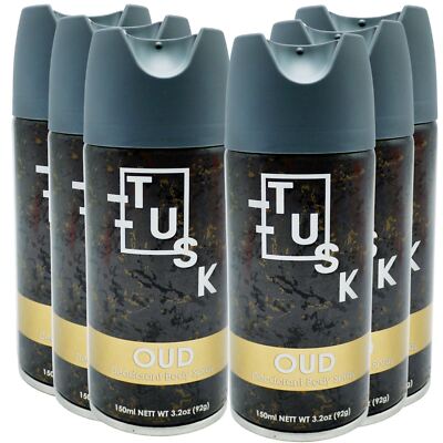 6x Tusk Oud Deodorant Body Spray 150 ml | eBay UK