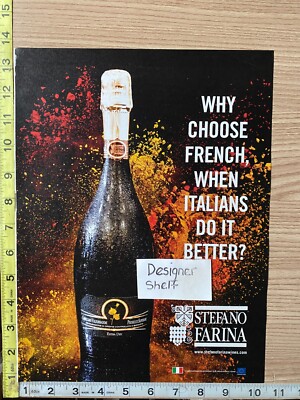 Stefano Farina Prosecco Wines: Italians Do It Better 2015 Print ...