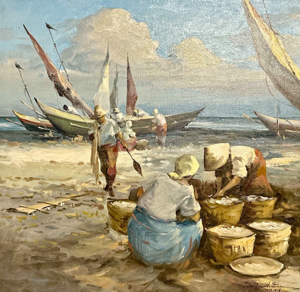 Philippine Painting Filipino Artist Cesar Buenaventura | eBay Australia