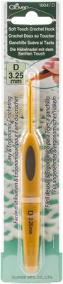 Clover Soft Touch Crochet Hook-Size D3/3.25mm - 1004D | eBay