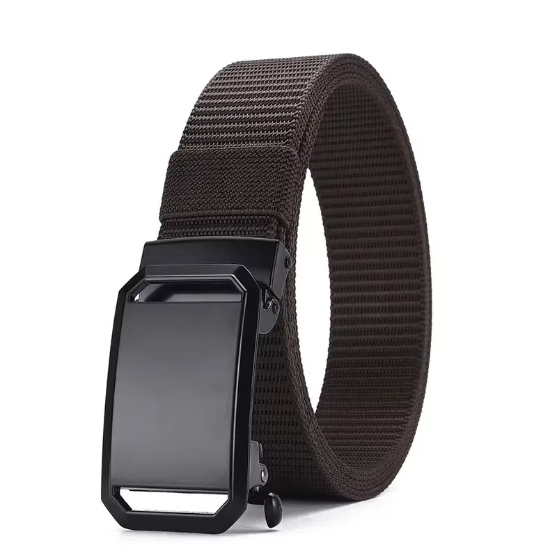 Mens Ratchet Belt Nylon Web Belts for with Automatic Slide Buckle ...