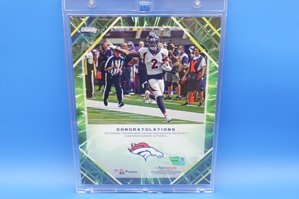 2025 Fanatics Under Wraps Emanate 8x10 Pat Surtain Auto Green /99 ...