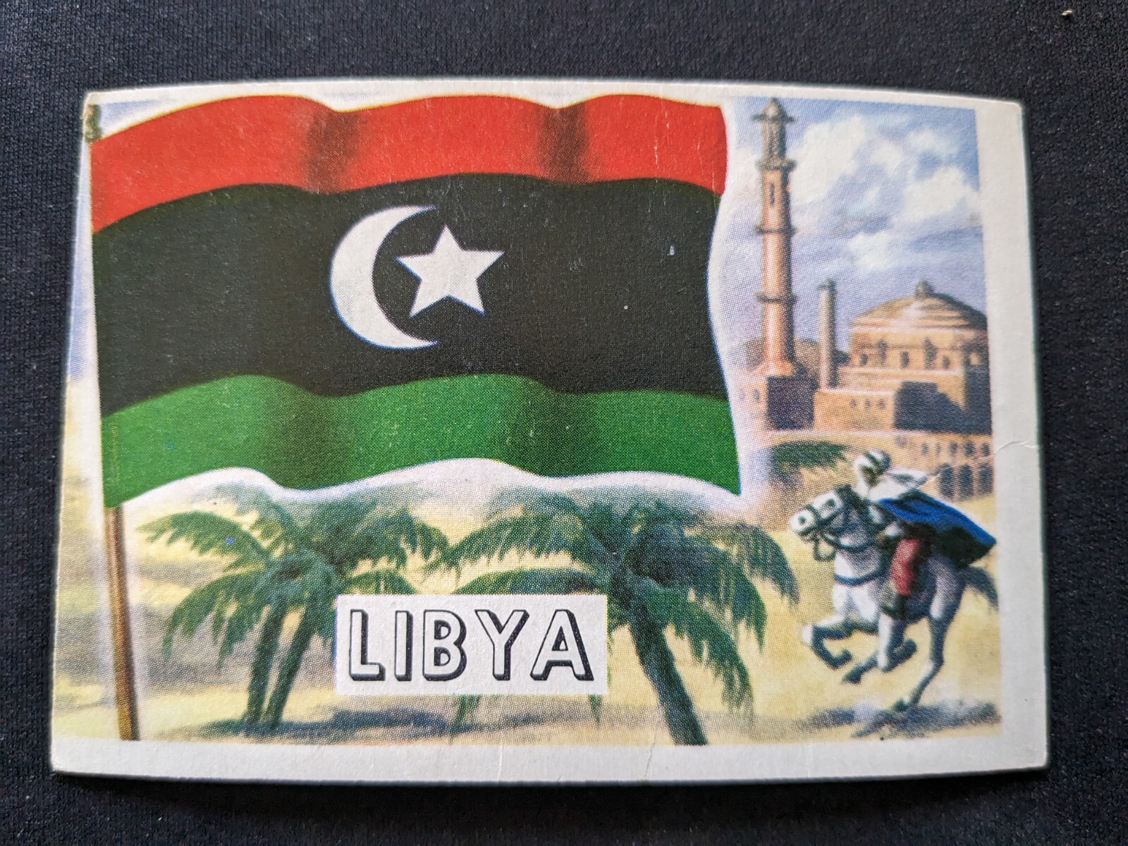 1956 Topps Flags of the World Card # 64 Libya (VG) | eBay