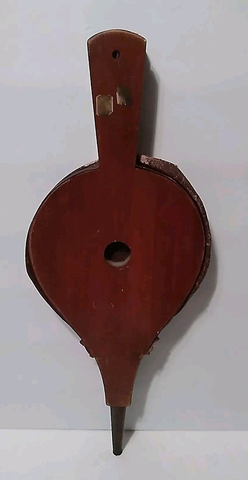 Fireplace Bellows Wood Handle Full Brass Medallion Brass Studs 20“x7 ...