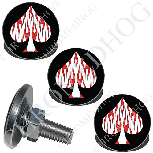 4 Silver Billet Aluminum - Custom License Plate Frame Tag LG Bolts ...