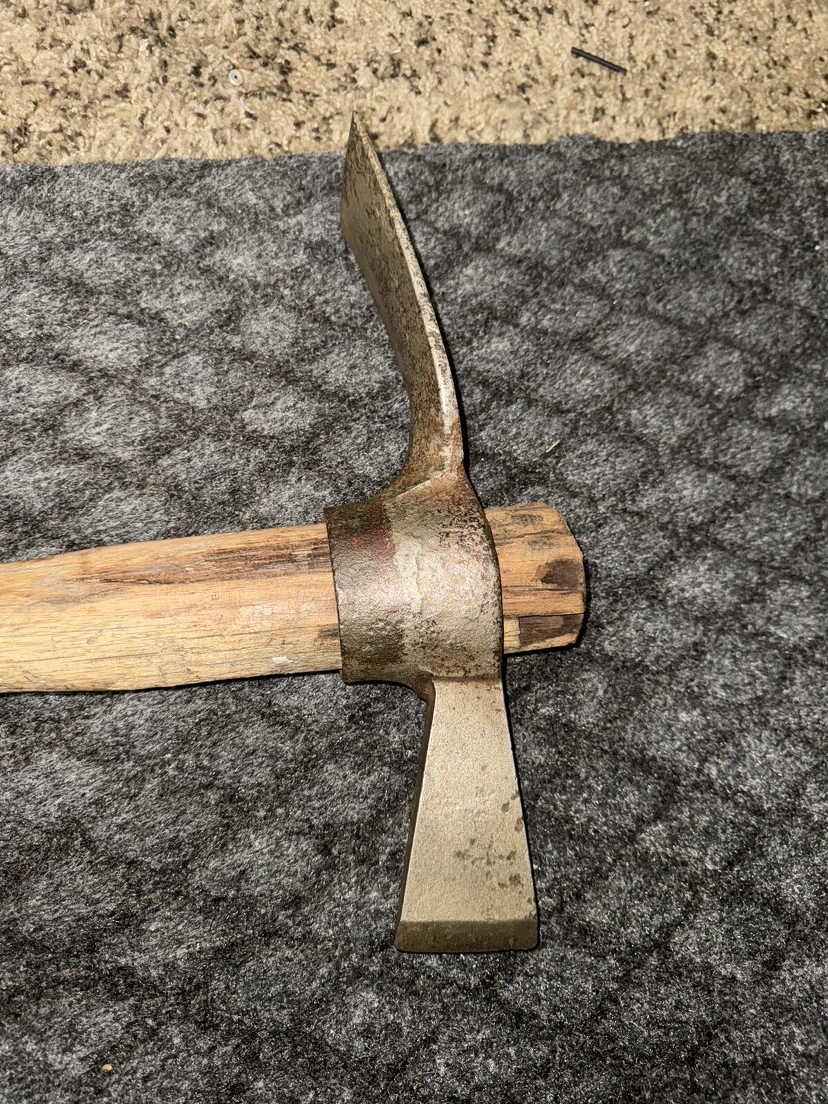 VTG TRUE TEMPER 3 Lb 2oz GRUB HOE HEAD GARDEN MINING TOOL PICK AXE ...