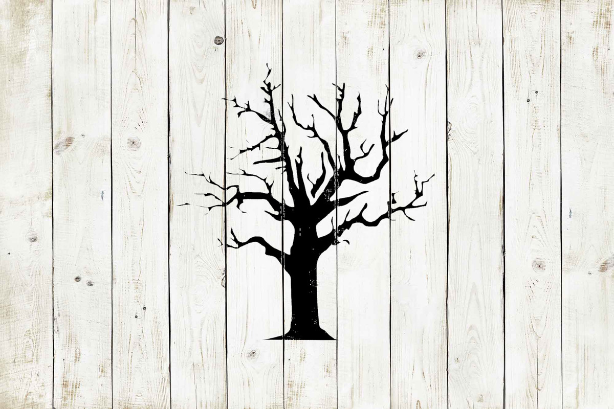 Bare Tree Stencil