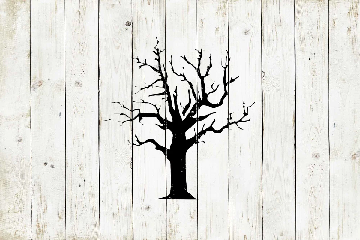 Bare Tree Stencil