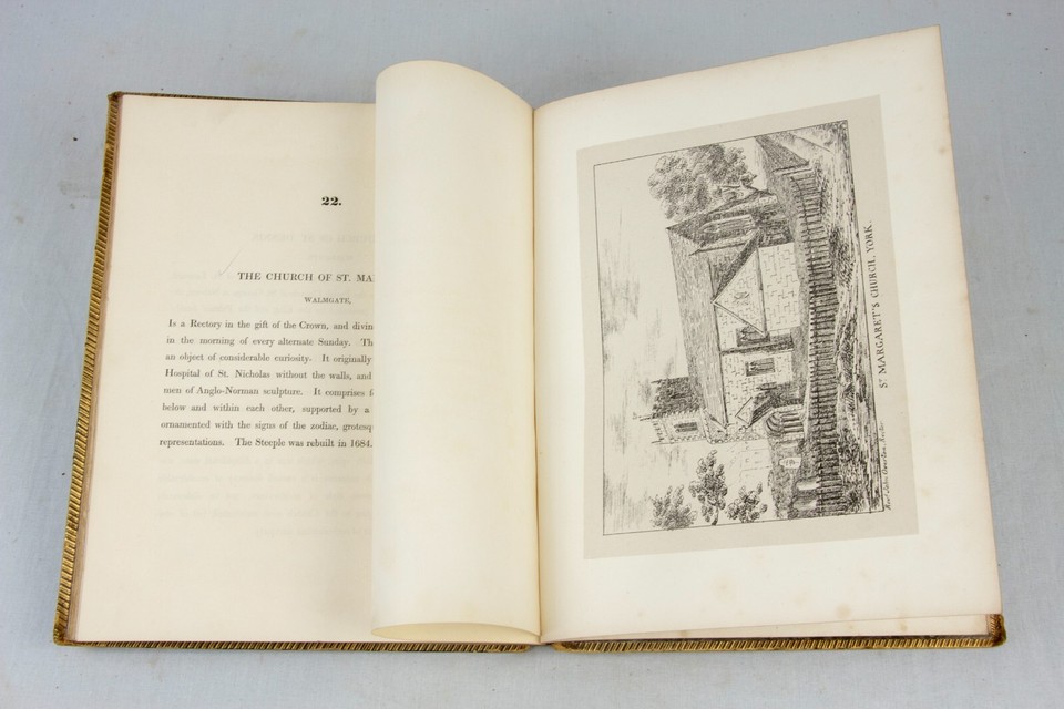YORK Parish Churches 23 rare LITHOGRAPHS from 1831 architecture ...