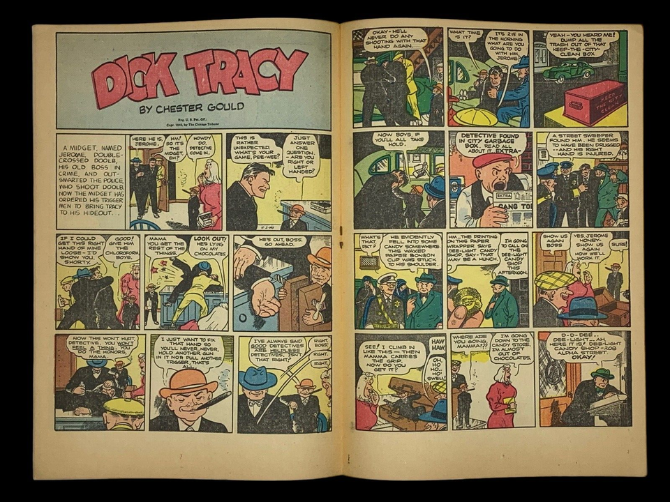 Dick Tracy - Police No. 1, popped wheat comic book giveaway, US, 1947 ...