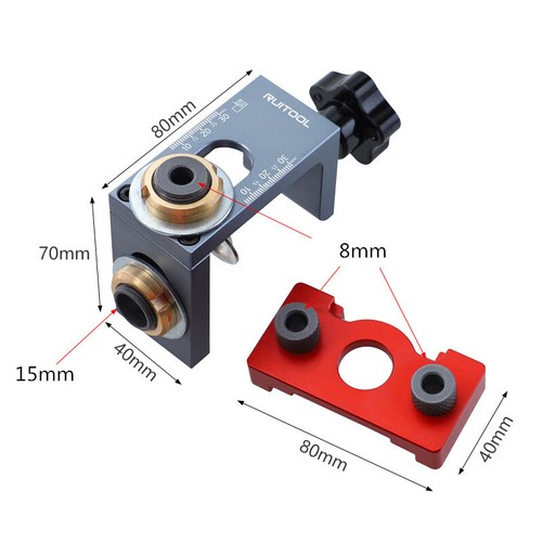 Wood Doweling Jig Hole Drilling Locator Vertical Drill Guide Hole ...
