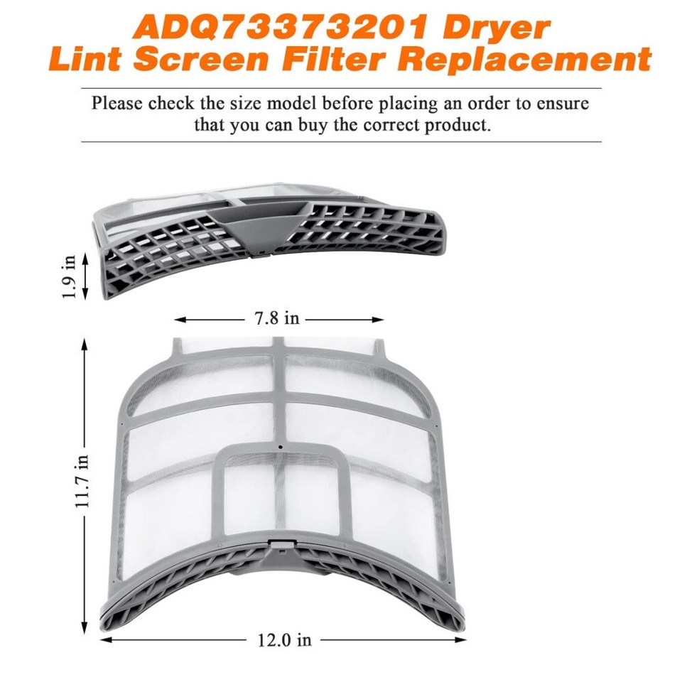 ADQ73373201 Lint Filter Assembly for LG & Kenmore Dryer, Dryer Lint ...