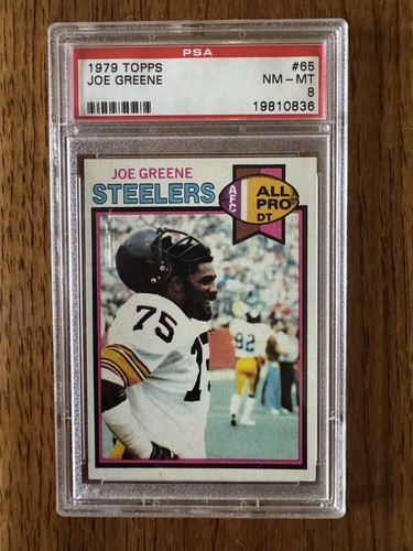 1979 Topps Joe Greene #65 Pittsburgh Steelers Card PSA 8 NM-MT | eBay