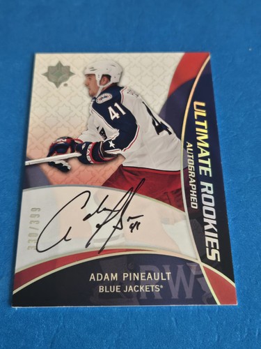 ADAM PINEAULT - 2008-09 UPPER DECK ULTIMATE COLLECTION ROOKIE AUTOGRAPH ...