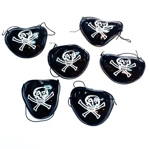60Pc Pirate Black Eye Mask Sailor Captain Patches Kids Costume Kids ...