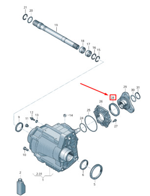 New AUDI TT FV Transfer Case Output Shaft Seal 0CP525596A | eBay UK