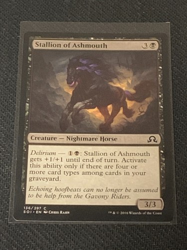 Magic the Gathering Shadows Over Innistrad Stallion of Ashmouth | eBay