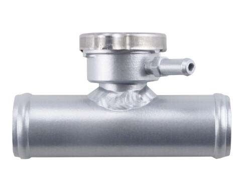 35mm OD Aluminum Inline Water Radiator Filler Neck Hose Adapter W/cap ...