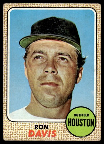 1968 Topps RON DAVIS #21 Astros surface, corner wear FREE Ship! | eBay