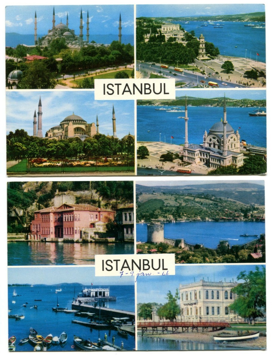 Istanbul Turkey Postcard Touristic Postcard Of Istanbul, Turkey