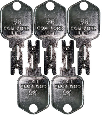 Fits #6 (166) Clark/Yale/Hyster Replacement Key *5 Pack* | eBay