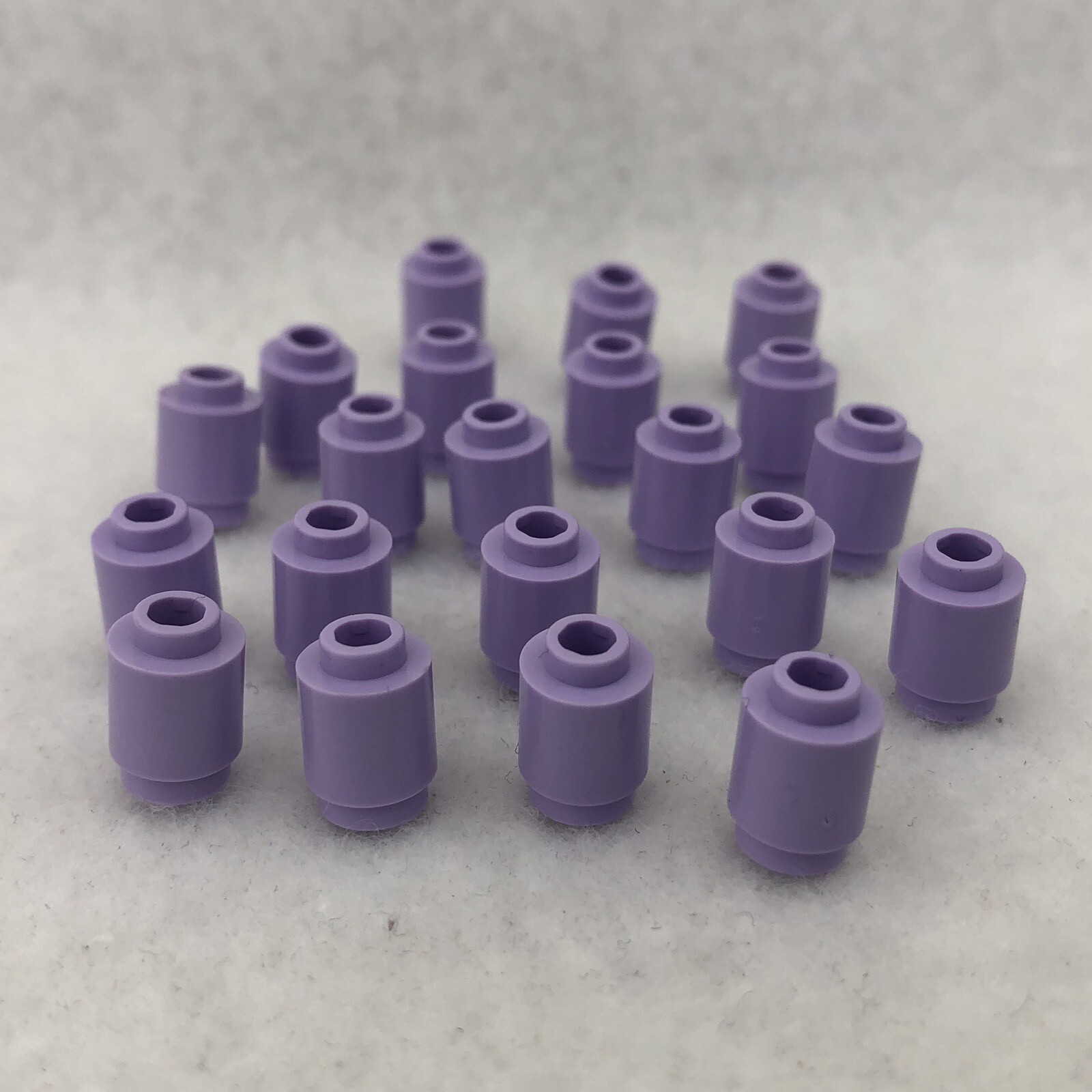 LEGO 3062b Lavender Brick, Round 1 x 1 Open Stud (x21) | eBay