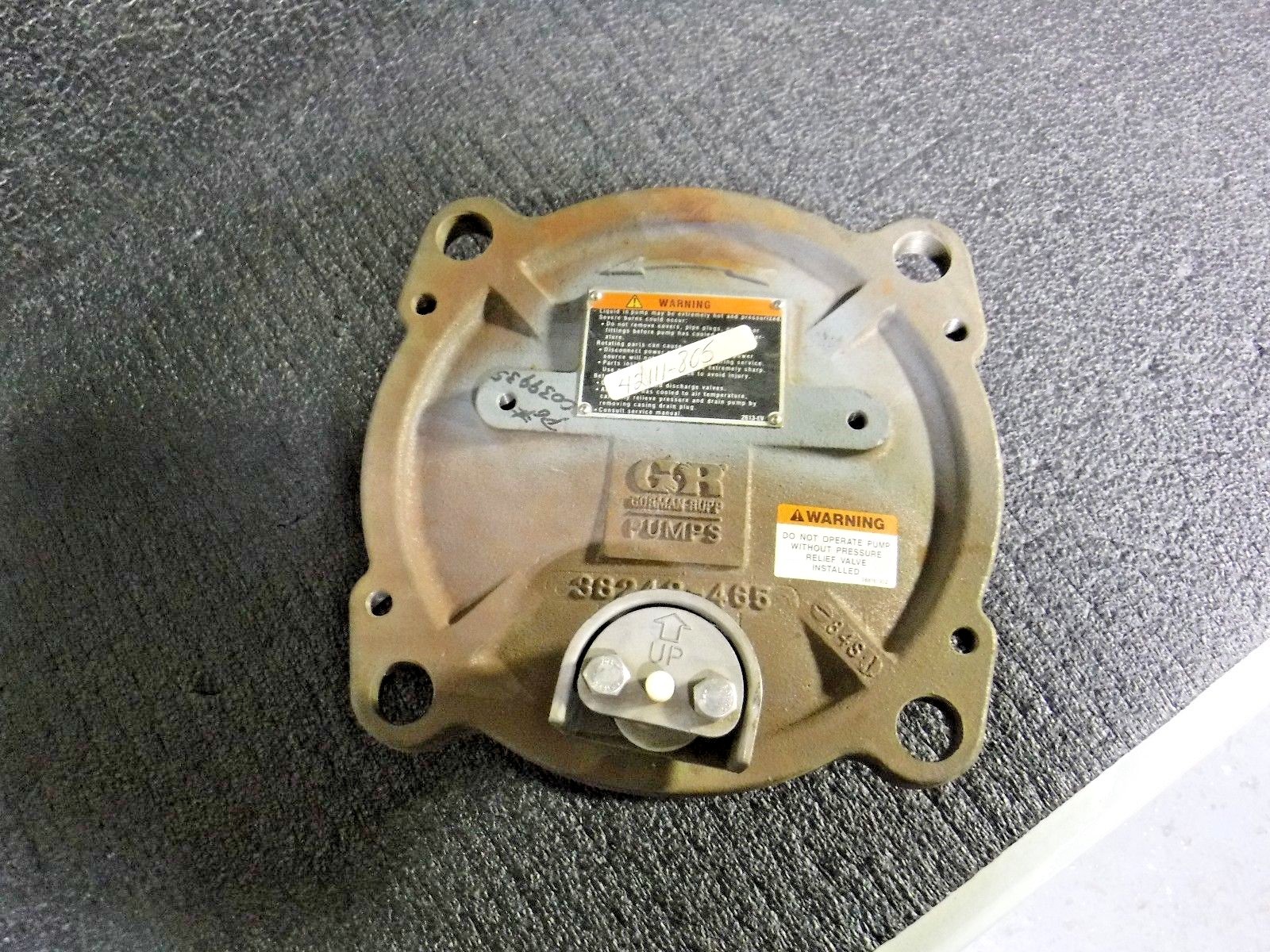 Gorman Rupp COVER PLATE ASSY, catalog # 42111-805,(MG) | eBay