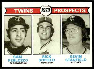 1979 Topps Twins Prospects - Sam Perlozzo/Rick Sofield/Kevin Stanfield ...