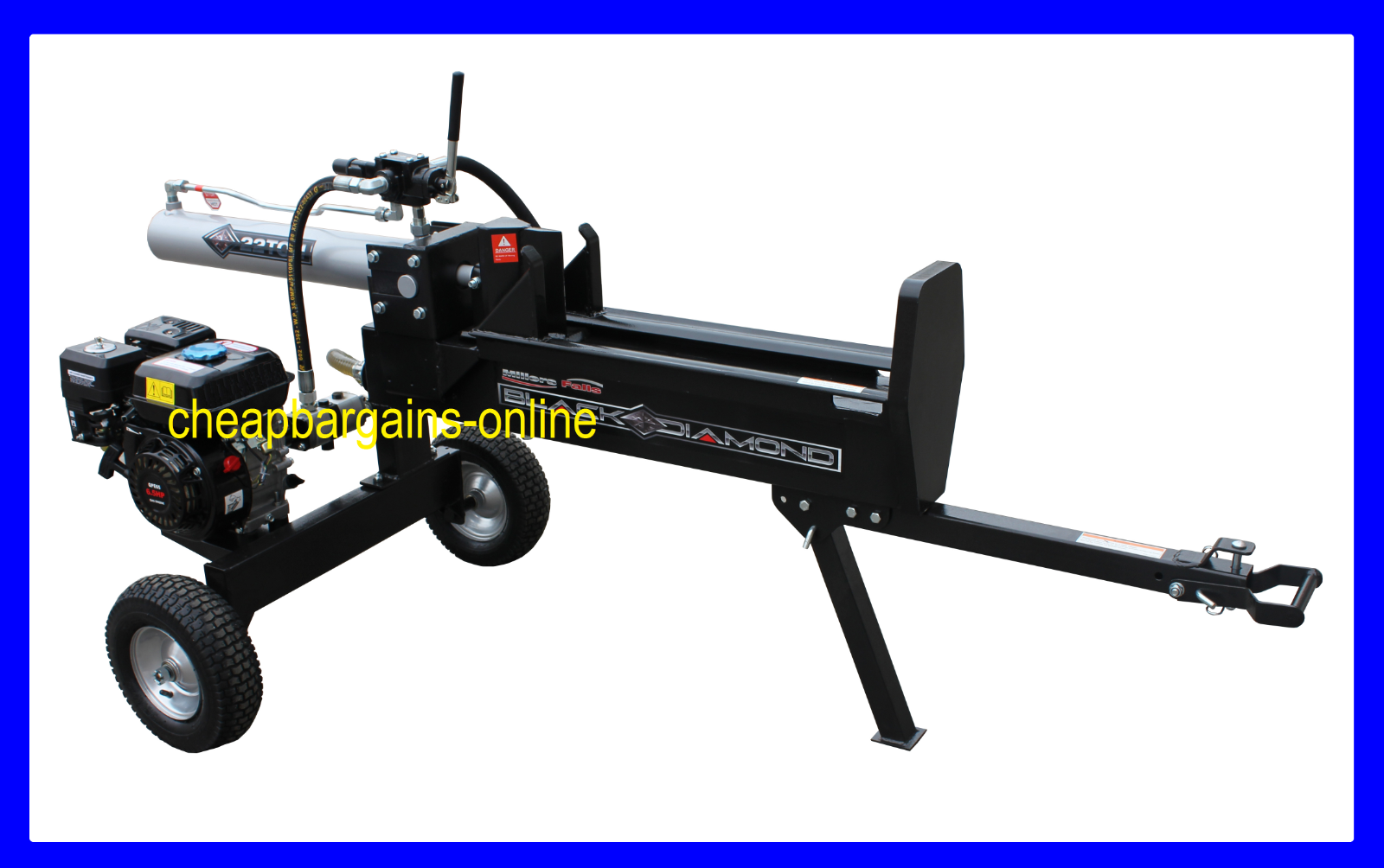 22Ton HYDRAULIC LOG SPLITTER 22 Ton WOOD SPLITTER 6.5hp PETROL ENGINE H ...