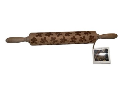 Christmas Primitives By Kathy Gingerbread Rolling Pin Brand New | eBay