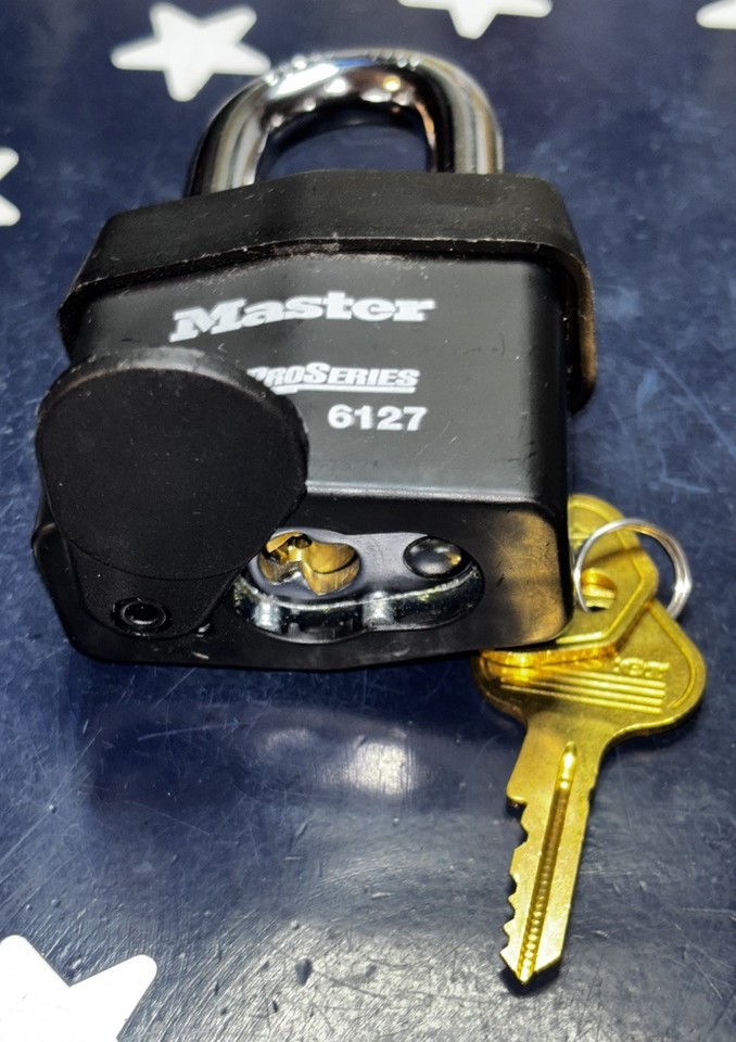 Master Lock ProSeries 6127 Padlock 6127KA ONE PADLOCK with TWO KEYS | eBay